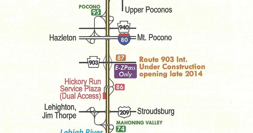 2013 Official Turnpike Map | Pennsylvania Highways